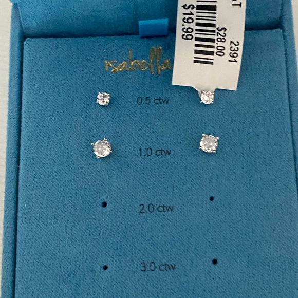 Isabella M. | Jewelry | Isabella M 2 Pair Set Of Stud Earrings Nib ...